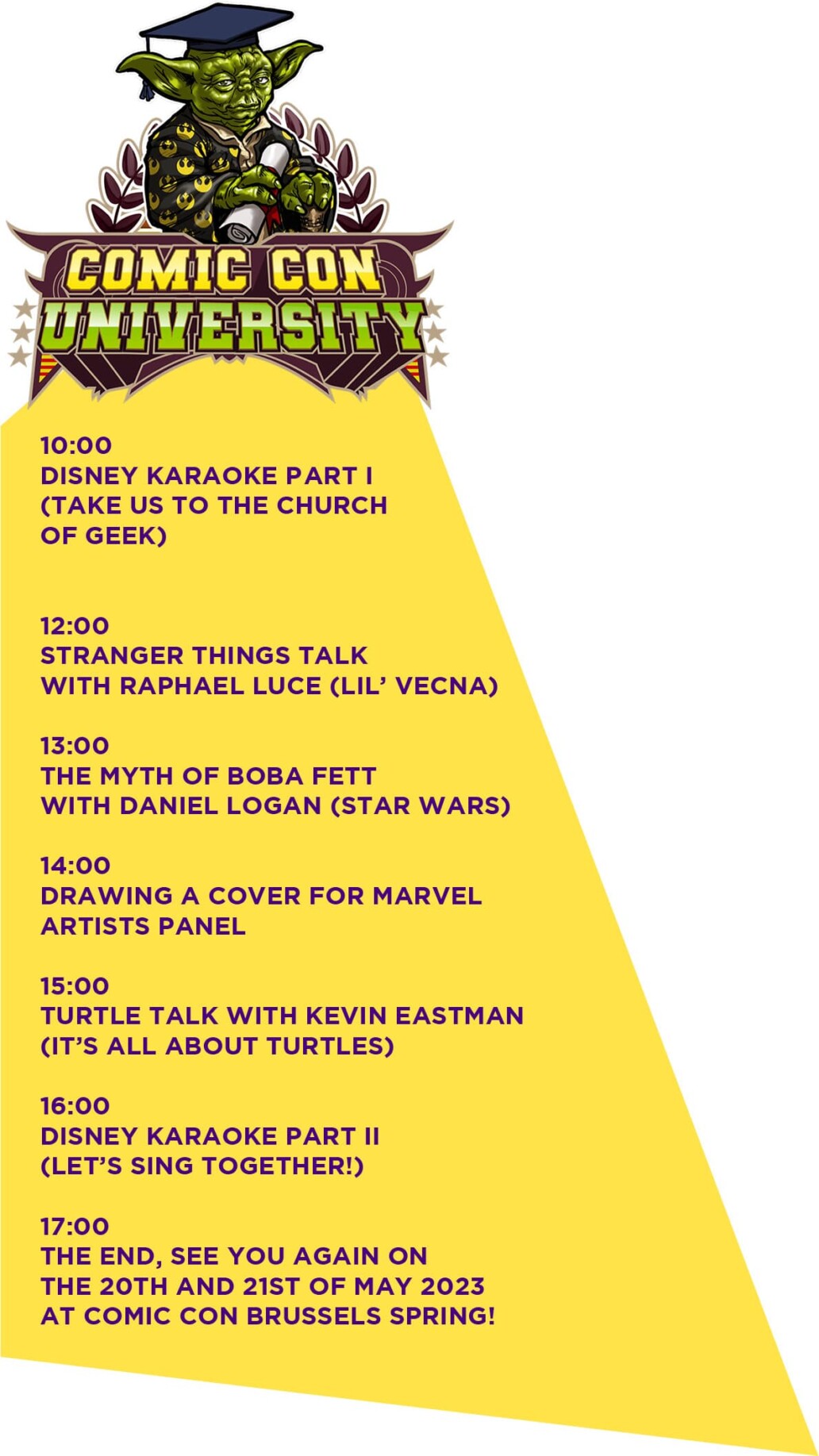 Programma - Comic Con Brussels