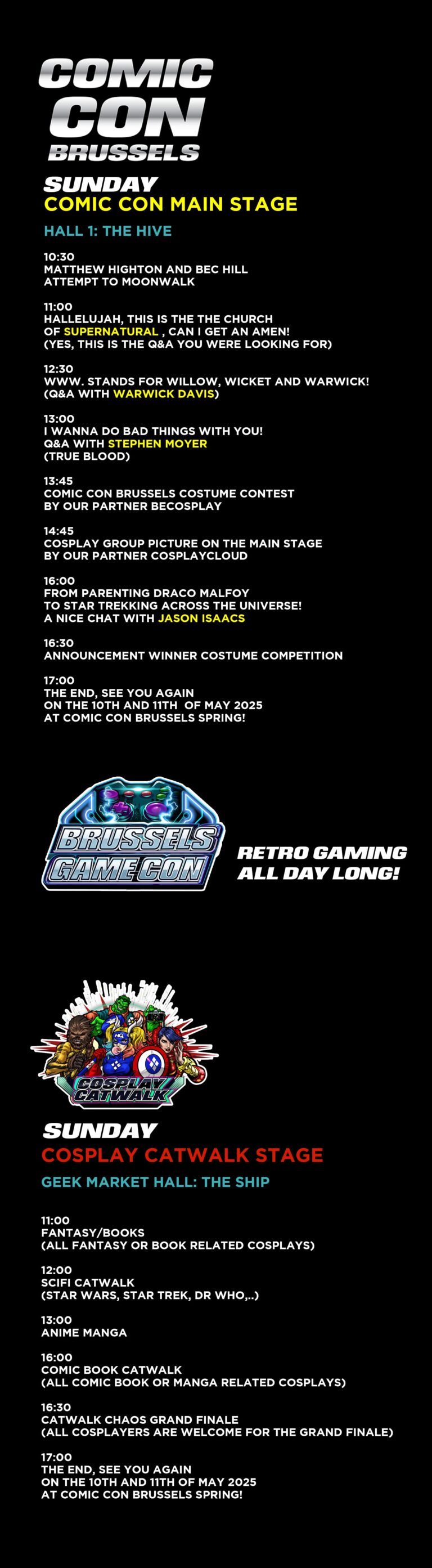 Program - Comic Con Brussels